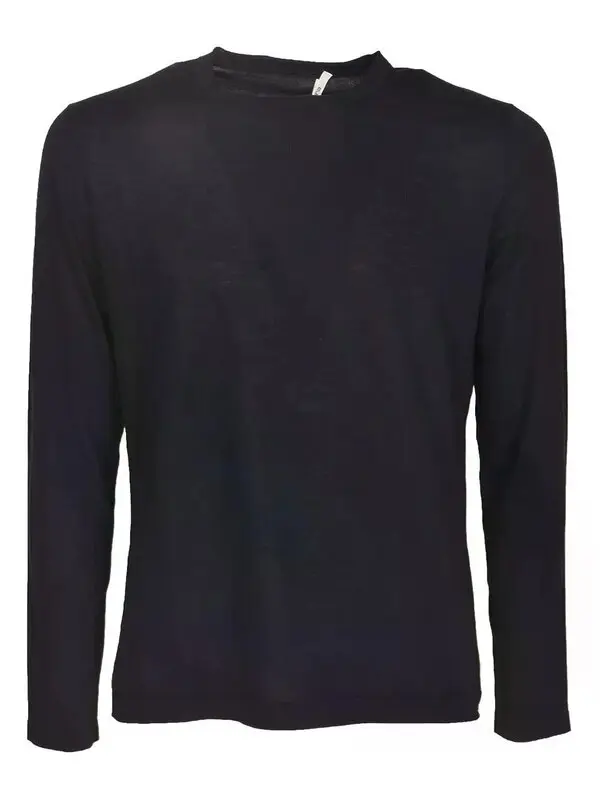 KANGRA Long-sleeved Crew-neck Sweater - Blue