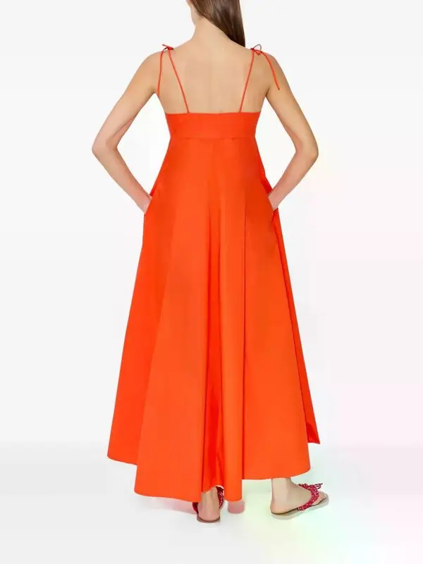 Rosie Assoulin Button-front Tie-strap Maxi Dress