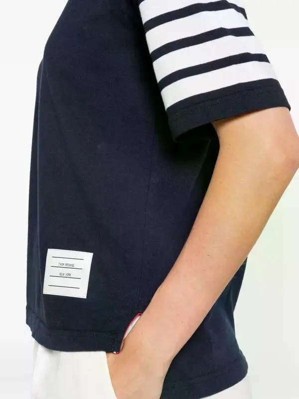 Thom Browne Four-stripe Sleeve T-shirt