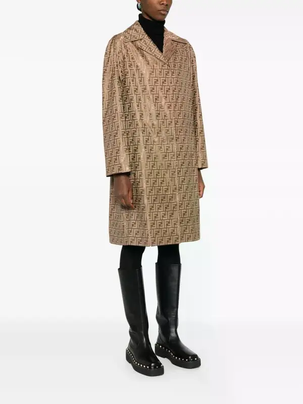 Fendi Ff-printed Coat