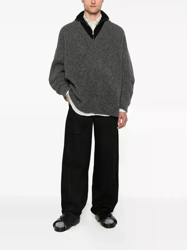 Nanushka Zip-up Sweater - Grey
