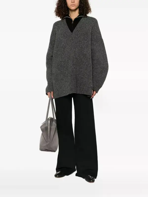 Nanushka Zip-up Sweater - Grey