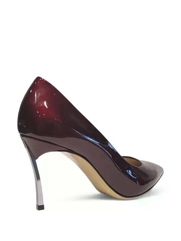 Casadei 90mm Metallic-heel Pointed-toe Pumps
