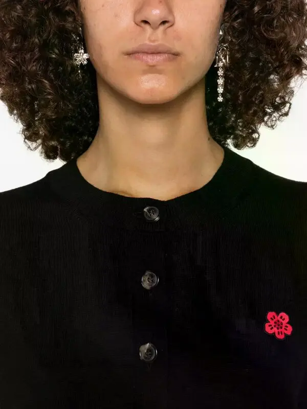 Kenzo Boke Flower Buttoned Cardigan