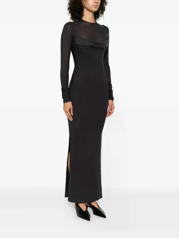 Nanushka Cowl-neck Side-slit Maxi Dress