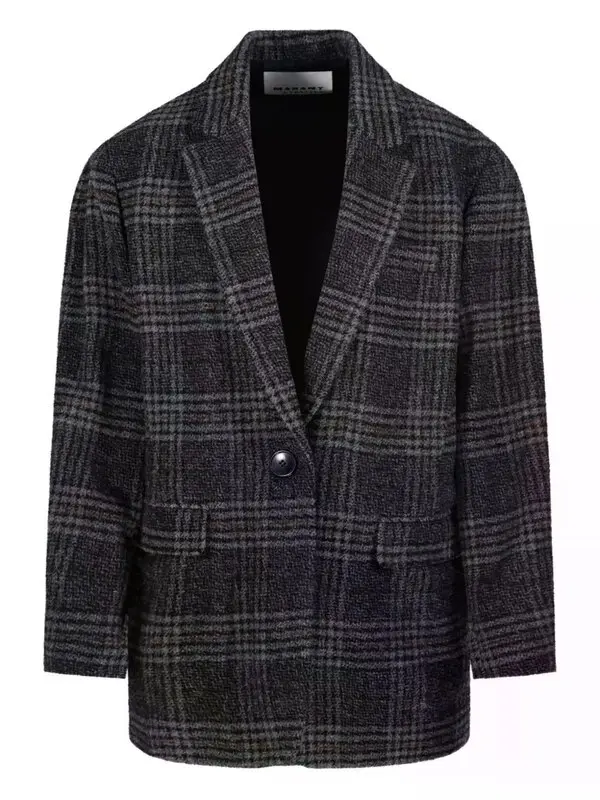MARANT ETOILE Checked Single-breasted Blazer