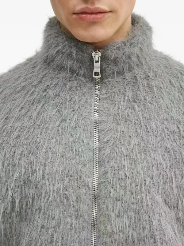 MKI MIYUKI ZOKU High-neck Fleece Jacket - Grey