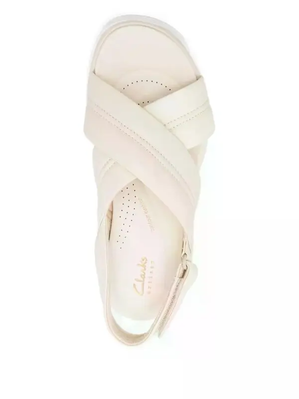 Clarks 30mm Tuscan Cross-strap Platform Sandals