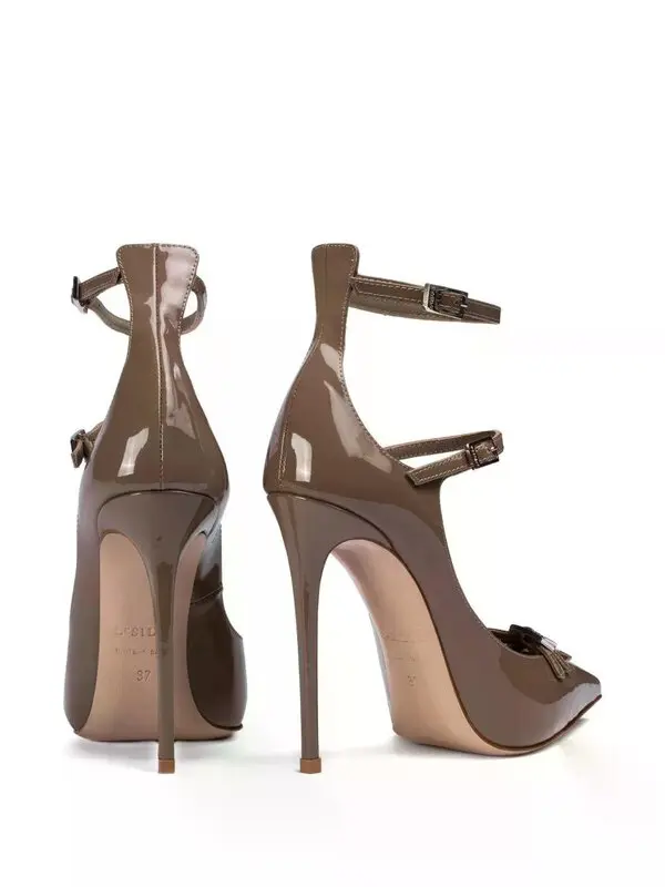 LE SILLA 120mm Buckle-strap Pointed-toe Pumps