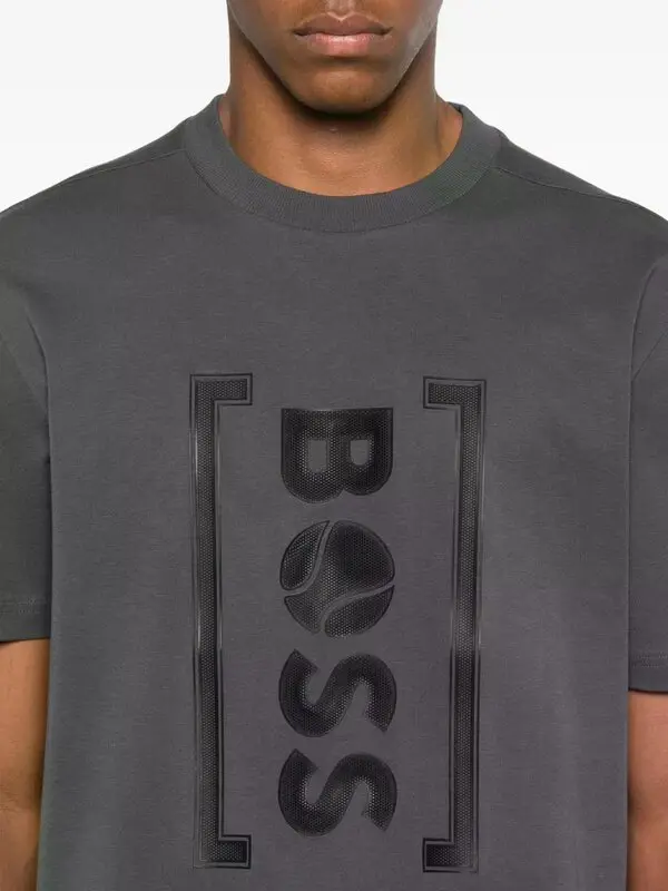 BOSS Logo-print Cotton T-shirt