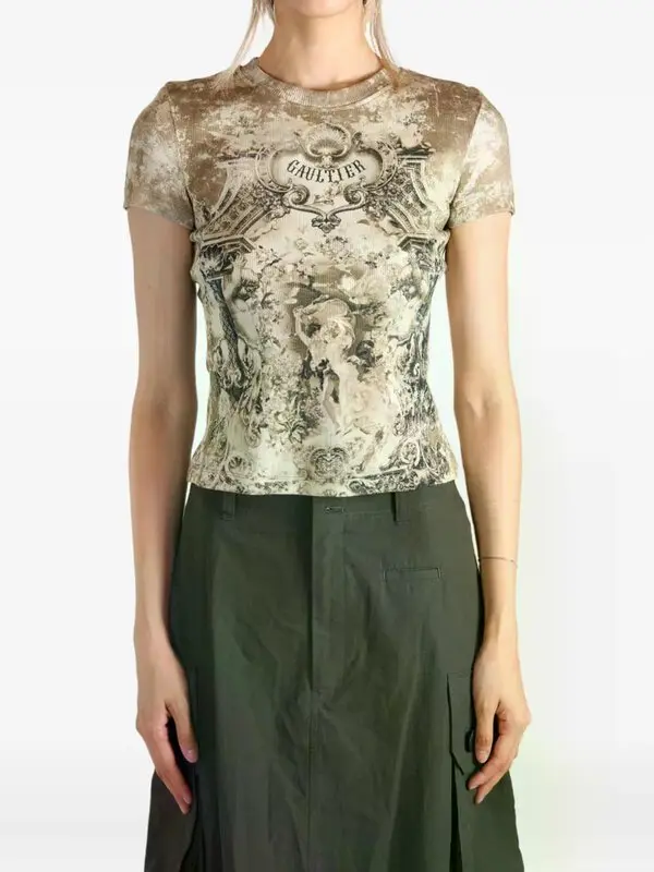 JEAN PAUL GAULTIER Médaillon-print T-shirt