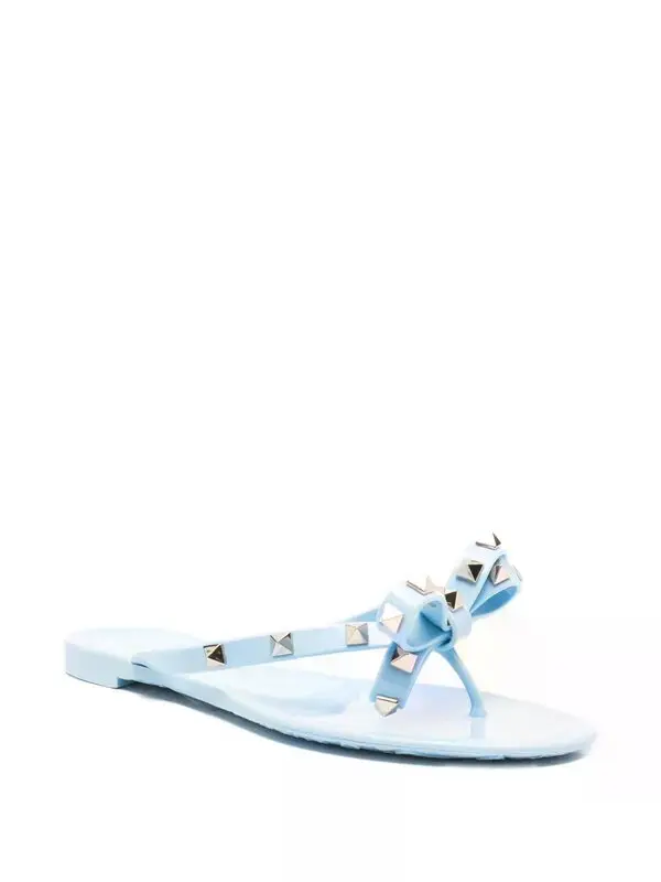Valentino Garavani Rockstud Bow-detail Flip-flops
