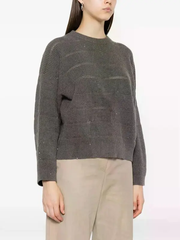 Brunello Cucinelli Sequin-embellished Knit Sweater