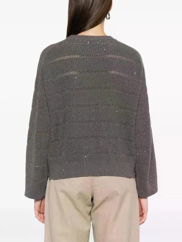 Brunello Cucinelli Sequin-embellished Knit Sweater