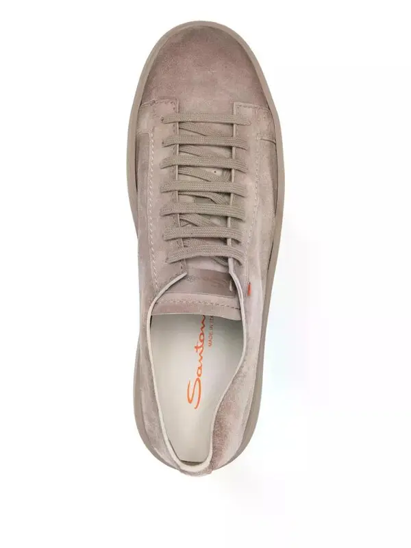 Santoni Suede Low Top Sneakers