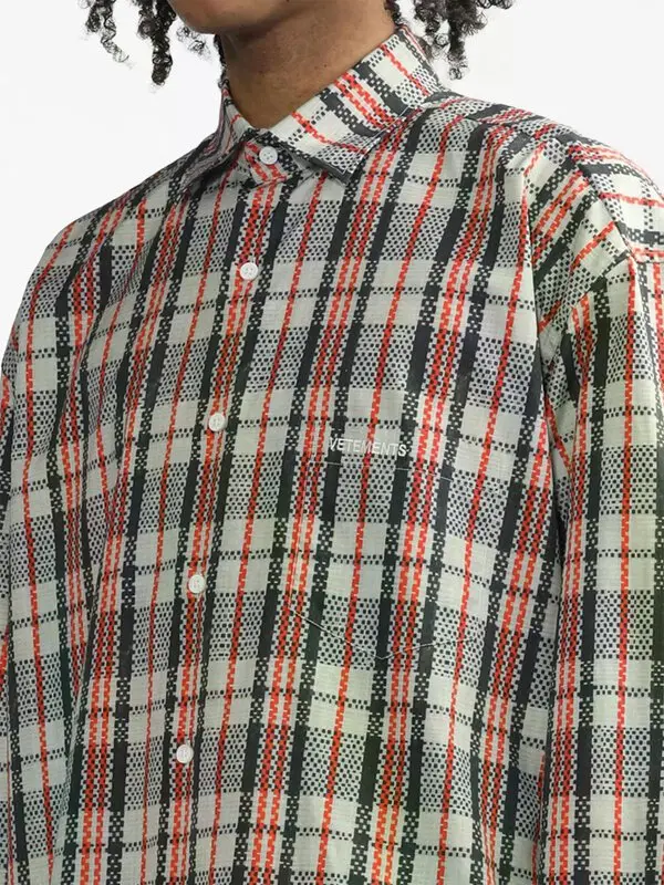 Vetements Plaid-checked Cotton Shirt