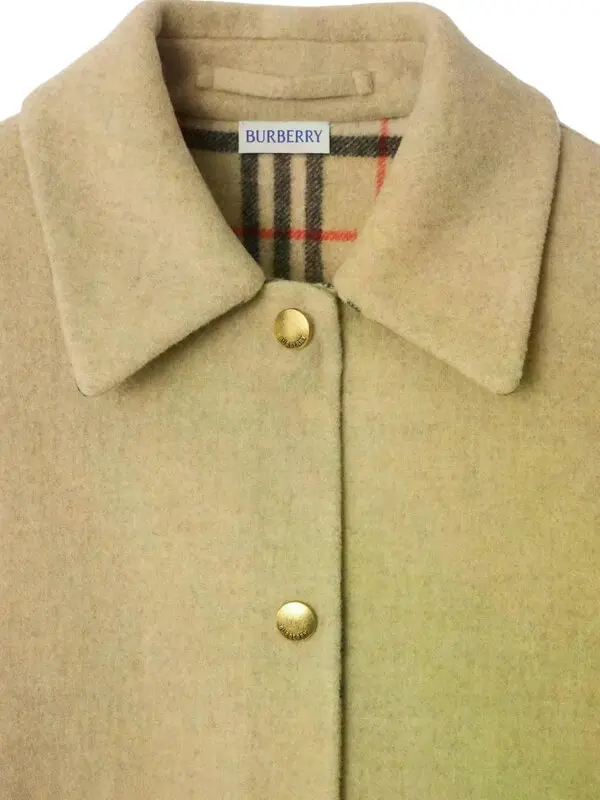 Burberry Check-lined Wool Overshirt