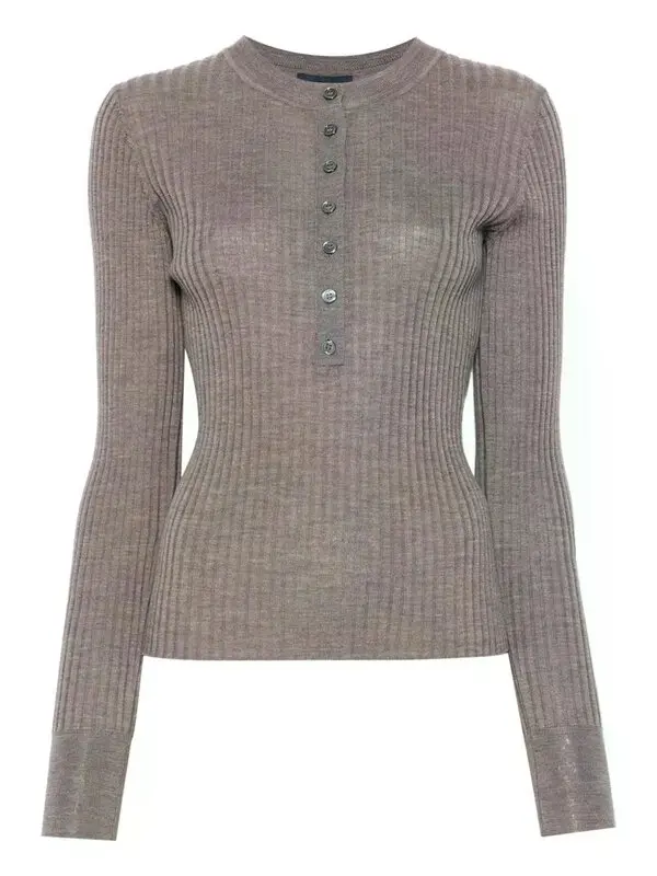 Soeur Ribbed Long-sleeve Top