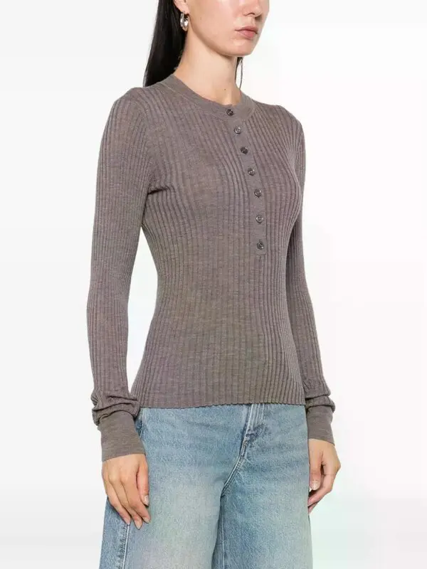 Soeur Ribbed Long-sleeve Top