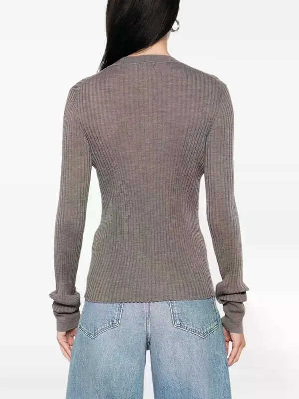 Soeur Ribbed Long-sleeve Top