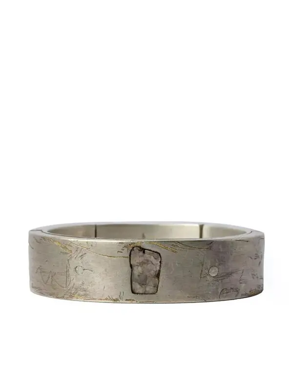 PARTS OF FOUR 18k Gold-plated Sterling And Diamond Sistema Bracelet - Silver