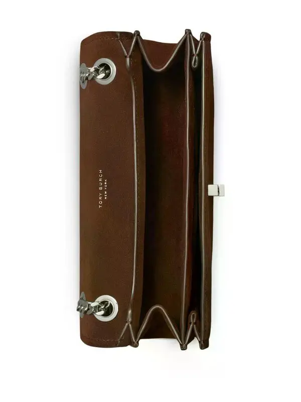 Tory Burch Kira Suede Shoulder Bag - Brown