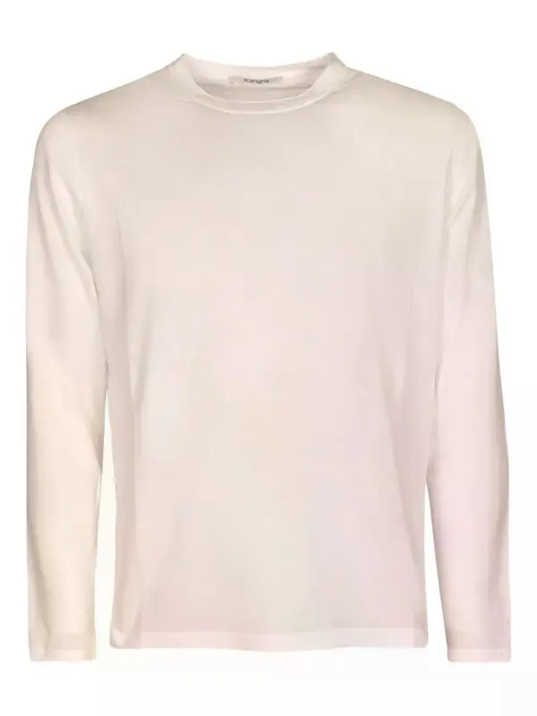 KANGRA Long-sleeve Crew-neck T-shirt - Neutrals