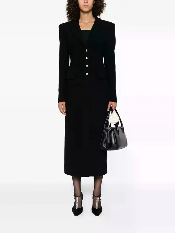 Alessandra Rich Jewel-buttoned Coat