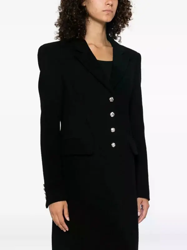 Alessandra Rich Jewel-buttoned Coat