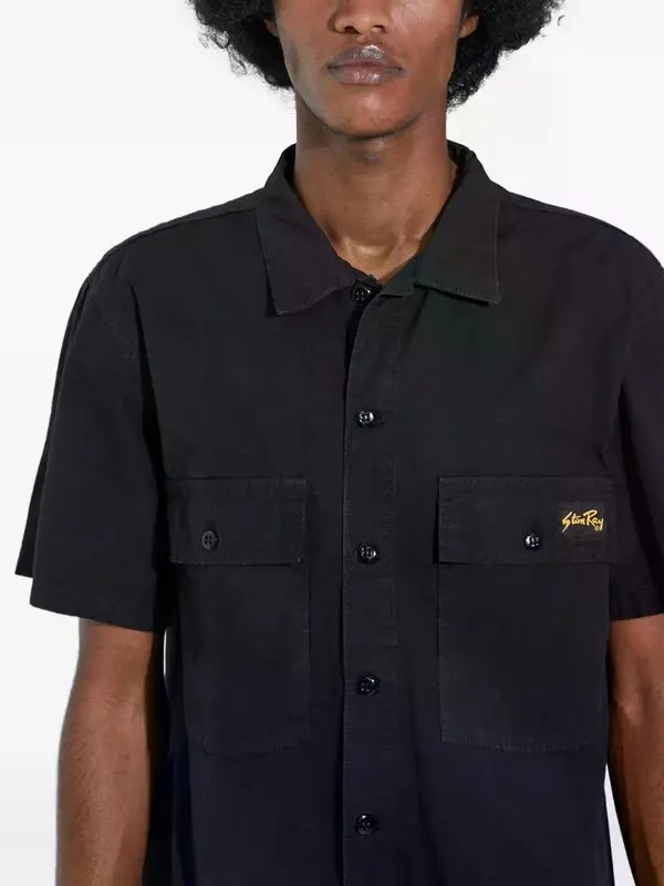 STAN RAY Chest-pocket Short-sleeve Shirt - Black