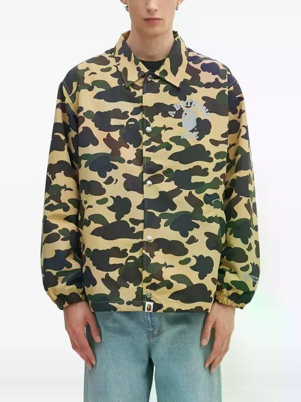 A BATHING APE Camouflage-print Shirt Jacket