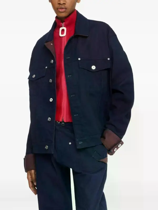 JW Anderson Contrast-cuff Denim Jacket