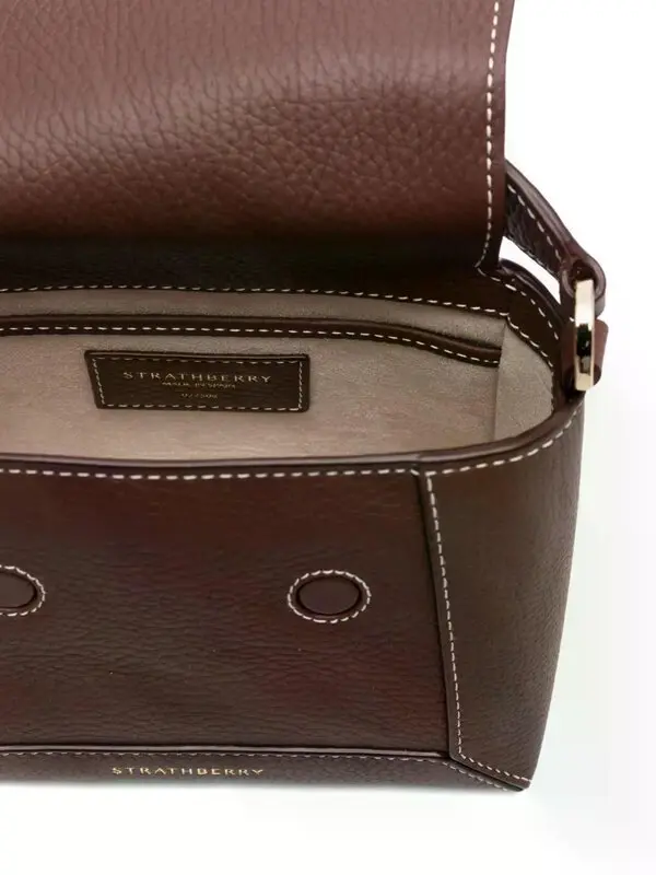 Strathberry Nano Mosaic Leather Tote Bag
