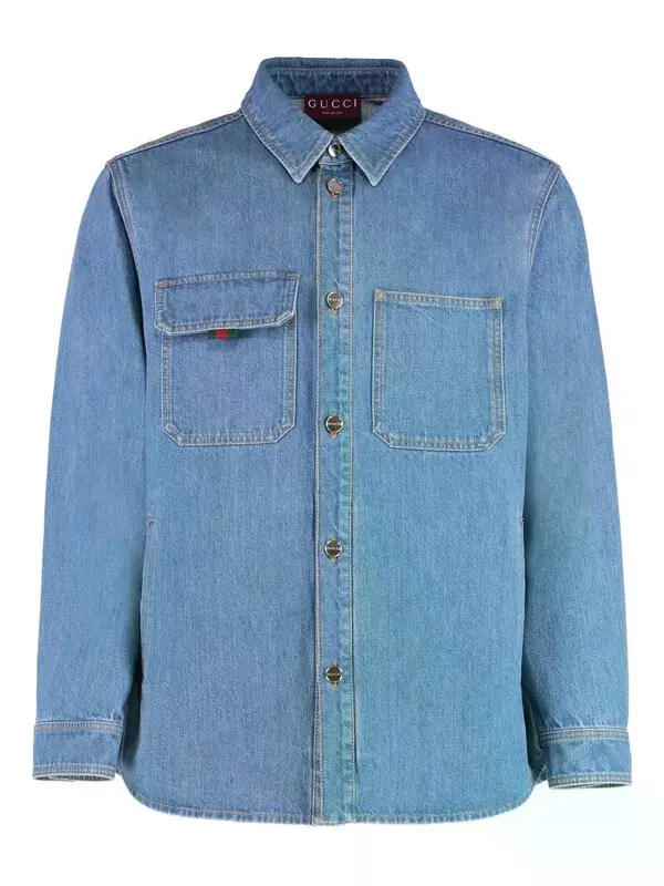 Gucci Patch-pockets Denim Shirt
