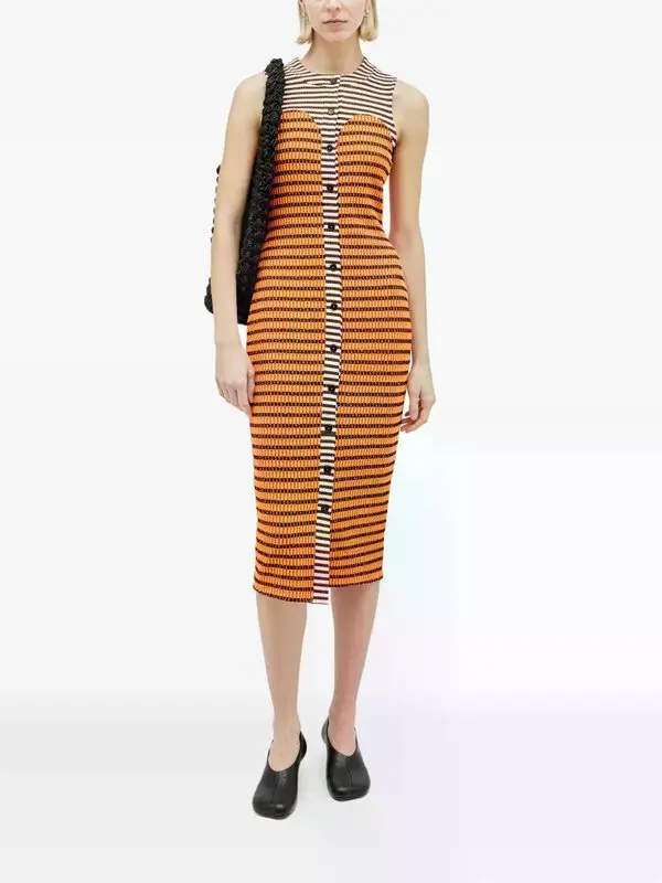 REWARD IF FOUND Ribbed Striped Dress