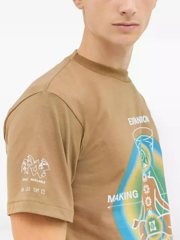 SPACE AVAILABLE Making Space Graphic-print Crew-neck T-shirt