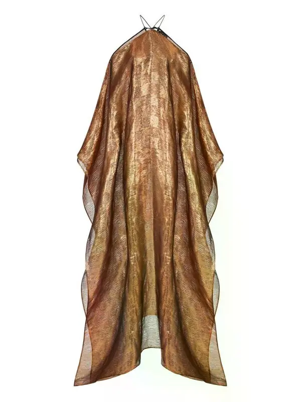 TALLER MARMO Metallic Tassel Dress - Brown