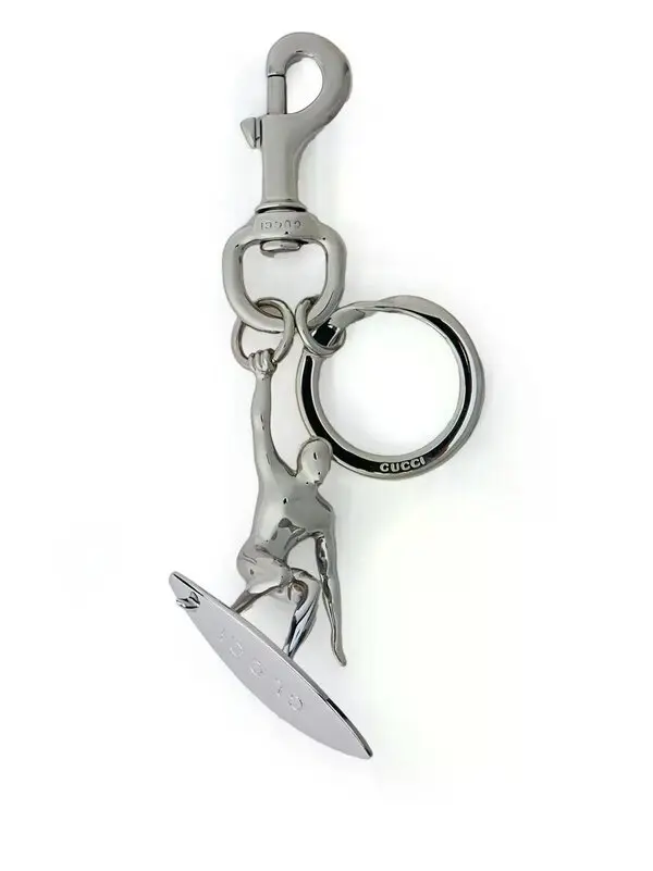 Gucci Surfer Keyring - Silver | Editorialist