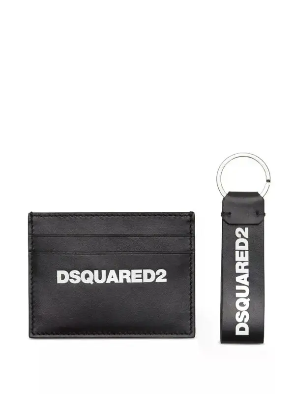 Dsquared2 Logo-print Card Holder Set - Black