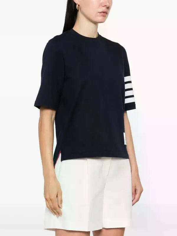 Thom Browne Four-stripe Sleeve T-shirt
