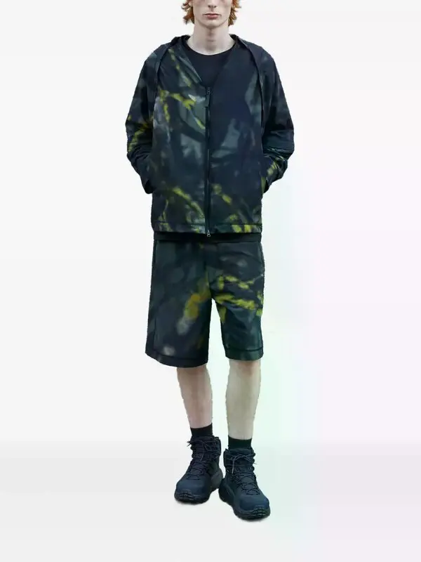 MOOS STUDIO Camouflage-print Elasticated Shorts