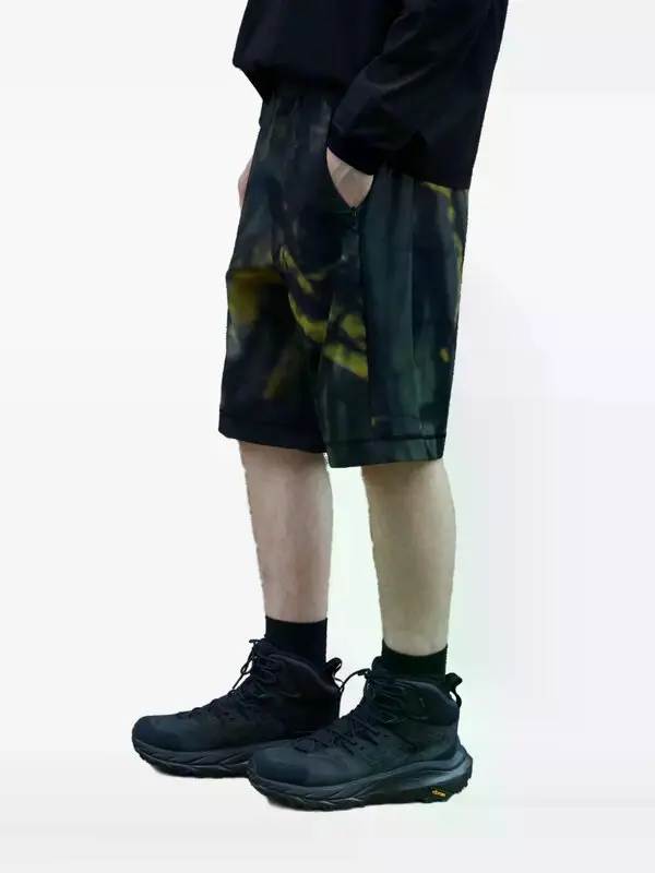 MOOS STUDIO Camouflage-print Elasticated Shorts