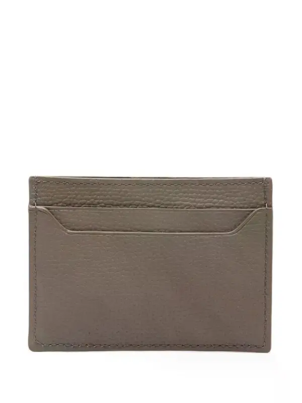 Loewe Logo-plaque Calfskin Cardholder - Neutrals