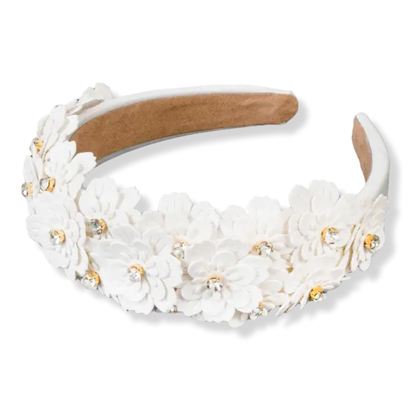 LOCKS & MANE The Lindsay' Leather Flower Headband - One-color
