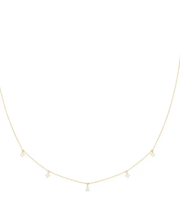 ASTRID & MIYU Pear Charm Necklace - Gold