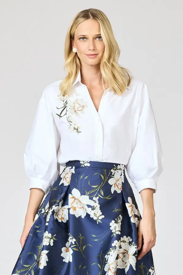 Sachin & Babi Cotton Shirting Top