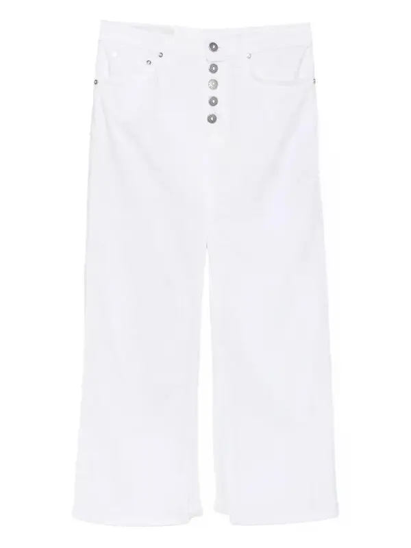 DONDUP Buttoned-up Trousers - White
