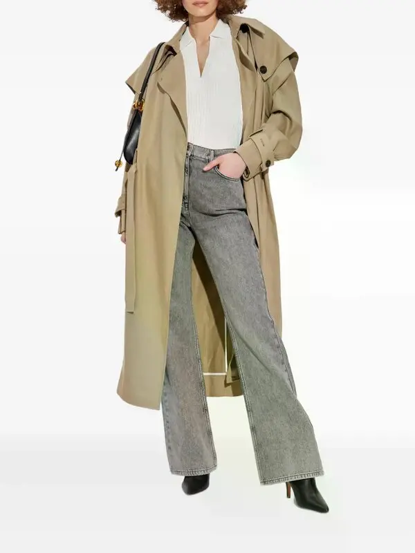 IRO PARIS Cape-collar Belted Trench Coat