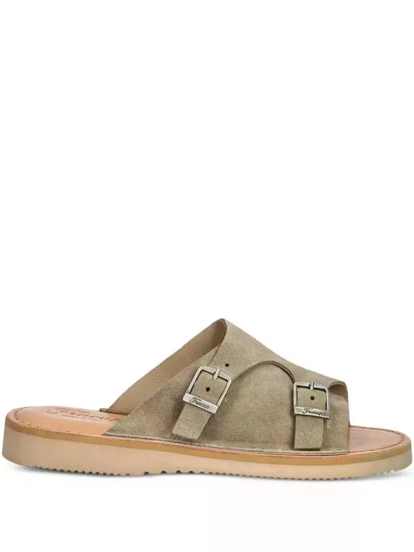 FRACAP D110 Double-buckle Sandals - Neutrals