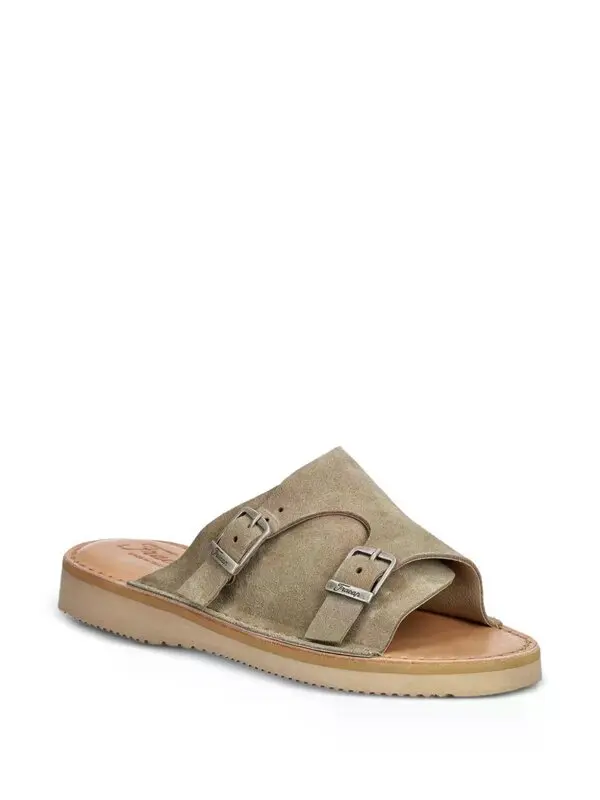 FRACAP D110 Double-buckle Sandals - Neutrals